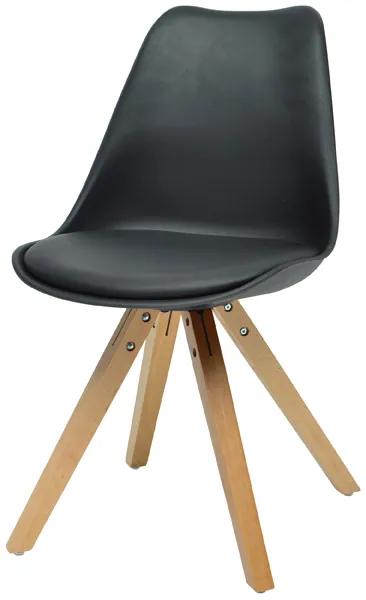 Harmonia Studentská židle Fashion - černá/masiv 48 x 83 x 53cm