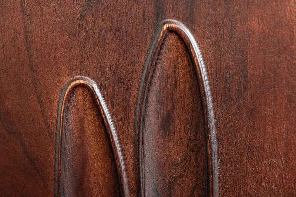 Designová komoda Lameez 175 cm tmavě hnědá akácie
