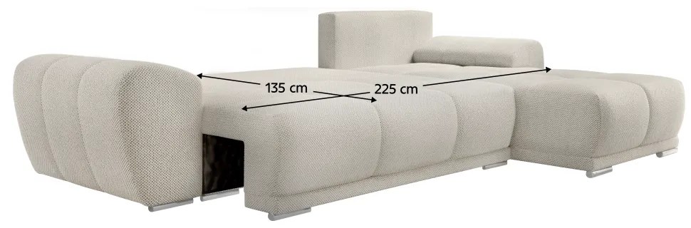 Kondela Univerzální sedací souprava, krémová, KERIM ROH