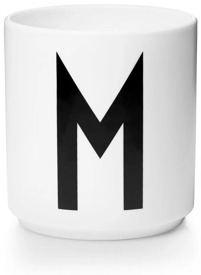 Bílý porcelánový hrnek Design Letters Personal M