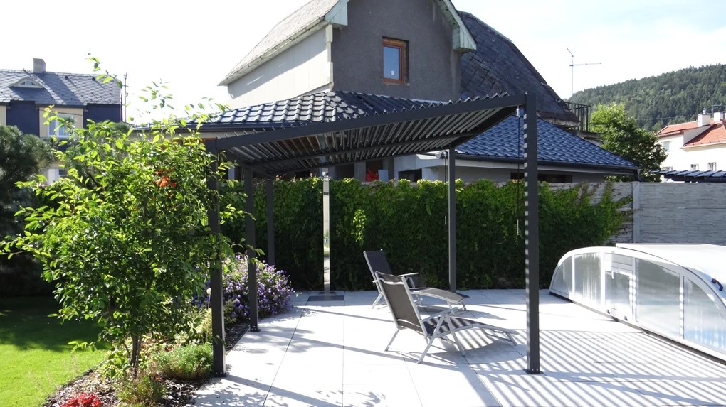 LANIT PLAST, s.r.o. hliníková bioklimatická pergola LANITPLAST STANDARD 4x3 m LG2081