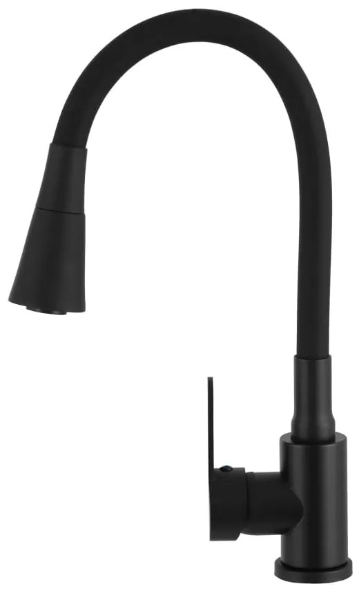 Gamma Flex 3000, stojánková dřezová baterie s flexibilním ramenem, černá, GMA-BFX-3000BK