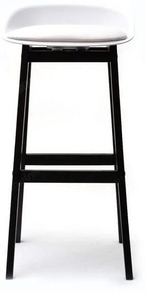 M Barová židle LOMELO - LIRO Bílá/černý buk