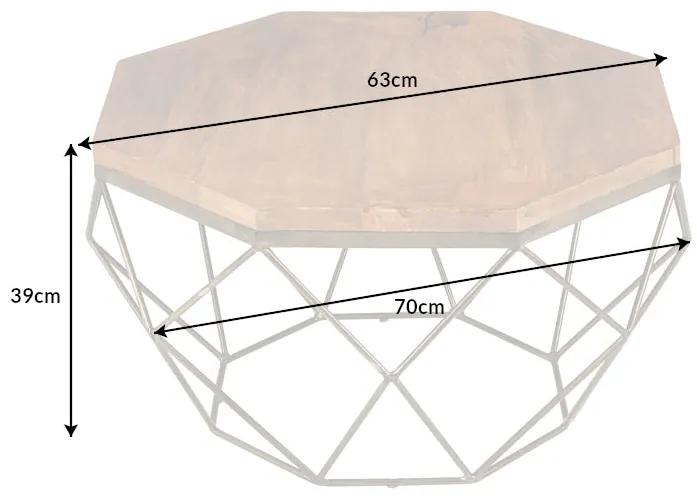 Invicta Interior Konferenční stolek Diamond 70cm Mango