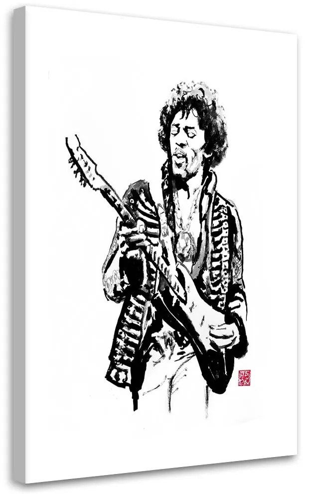 Gario Obraz na plátně Jimi Hendrix - Péchane Rozměry: 40 x 60 cm