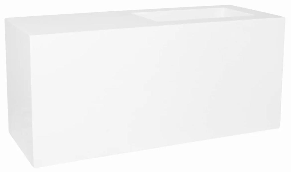 Květináč Jort Seating, barva lesklá bílá, více velikostí - PotteryPots Velikost: S - v. 45 cm