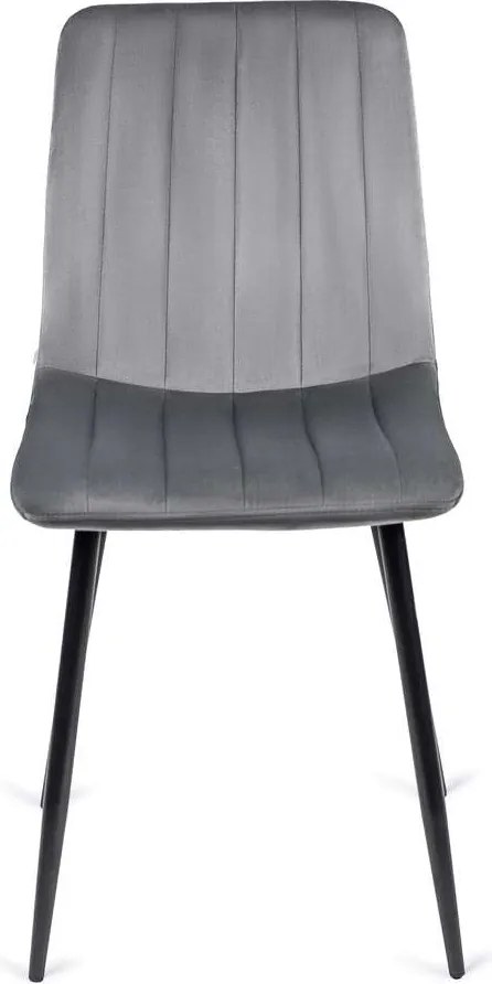 Jídelní židle Vabo Velvet, šedá