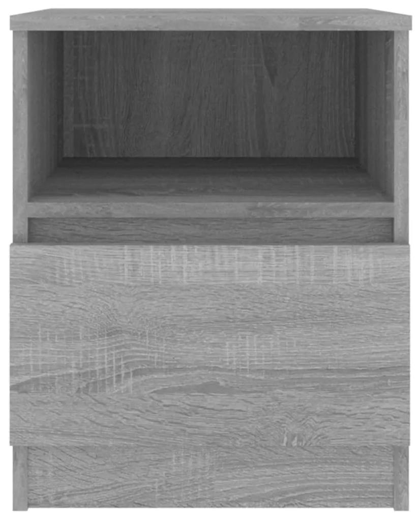 Noční stolky 2 ks šedé sonoma 40 x 40 x 50 cm kompozitní dřevo