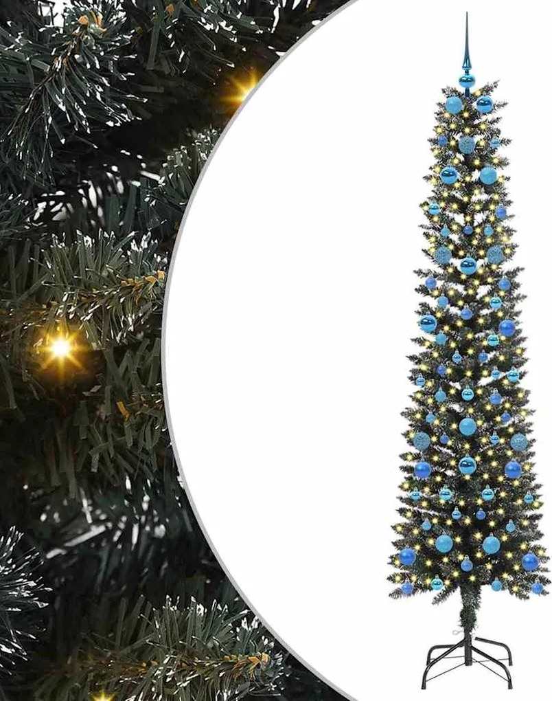 Umělý vánoční stromeček Zelená 210 cm PVC, plast a ocel 3395959