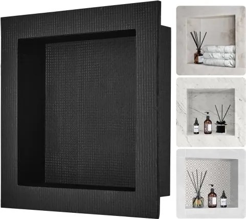 Sprchový výklenek připravený pro dlaždice 40,64 × 40,64 cm