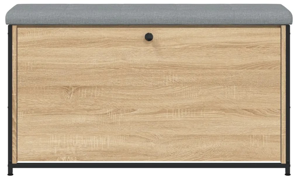 Botníková lavice s výklopnou zásuvkou dub sonoma 102x32x56 cm - Default Title