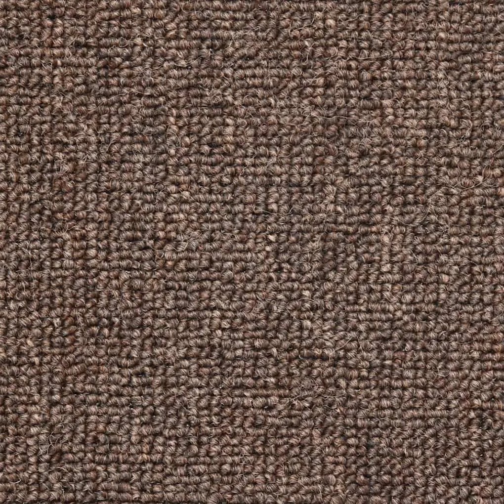 Schodové rohože 30 ks 56 x 17 x 3 cm kávově hnědé, půlkulaté 3365737