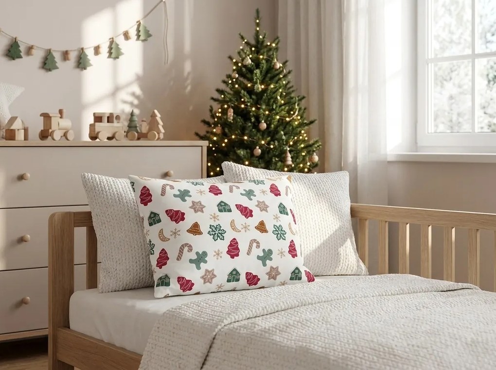 Bavlněný povlak na polštář HOLLY 50x70 cm, bílý