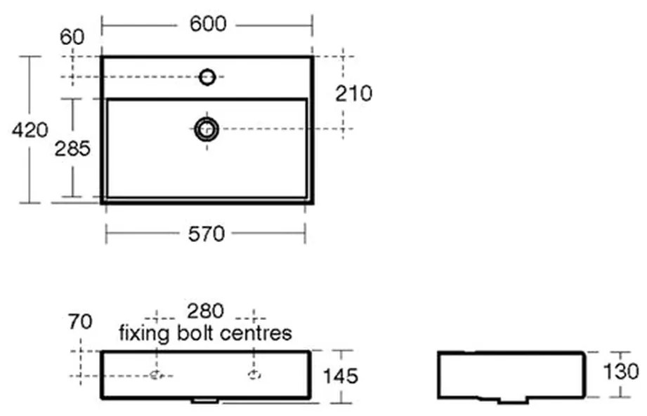 Ideal Standard Strada - Umyvadlo 60x42 cm, K077801