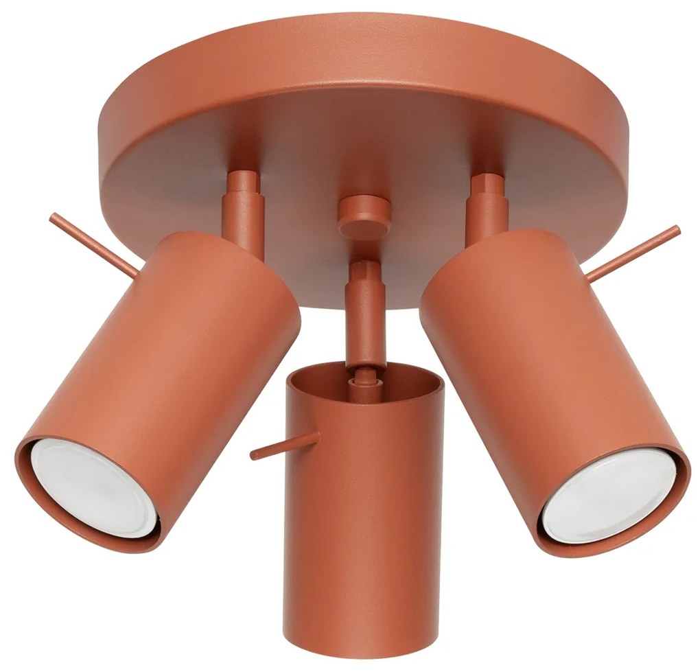 Sollux Lighting Stropní svítidlo RING 3P červená ochra