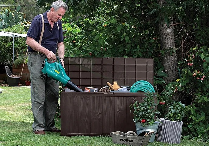Keter Sherwood - zahradní úložný box 270 L - 117 x 45 x 57,5 cm - Brown