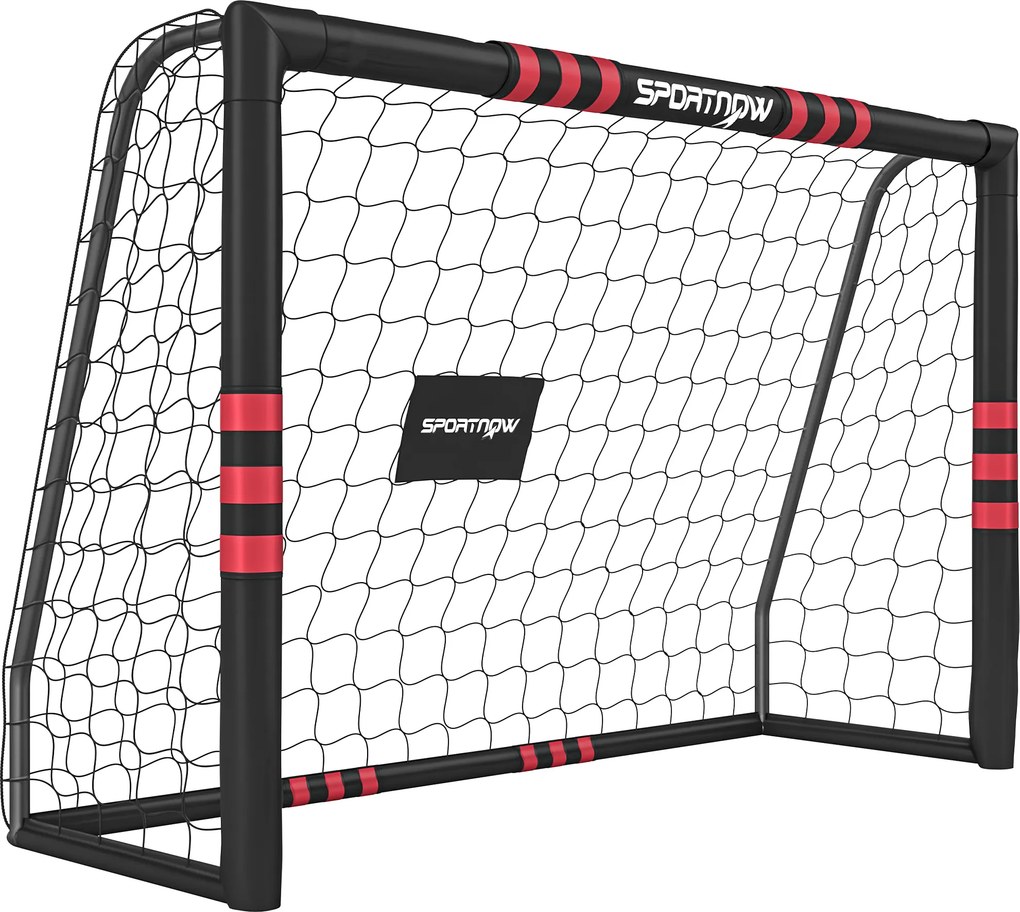SPORTNOW Fotbalová branka do zahrady 1,8 x 1,2 m pro mládež a dospělé Robustní venkovní branka s brankovou sítí, polstrováním a zemními kotvami