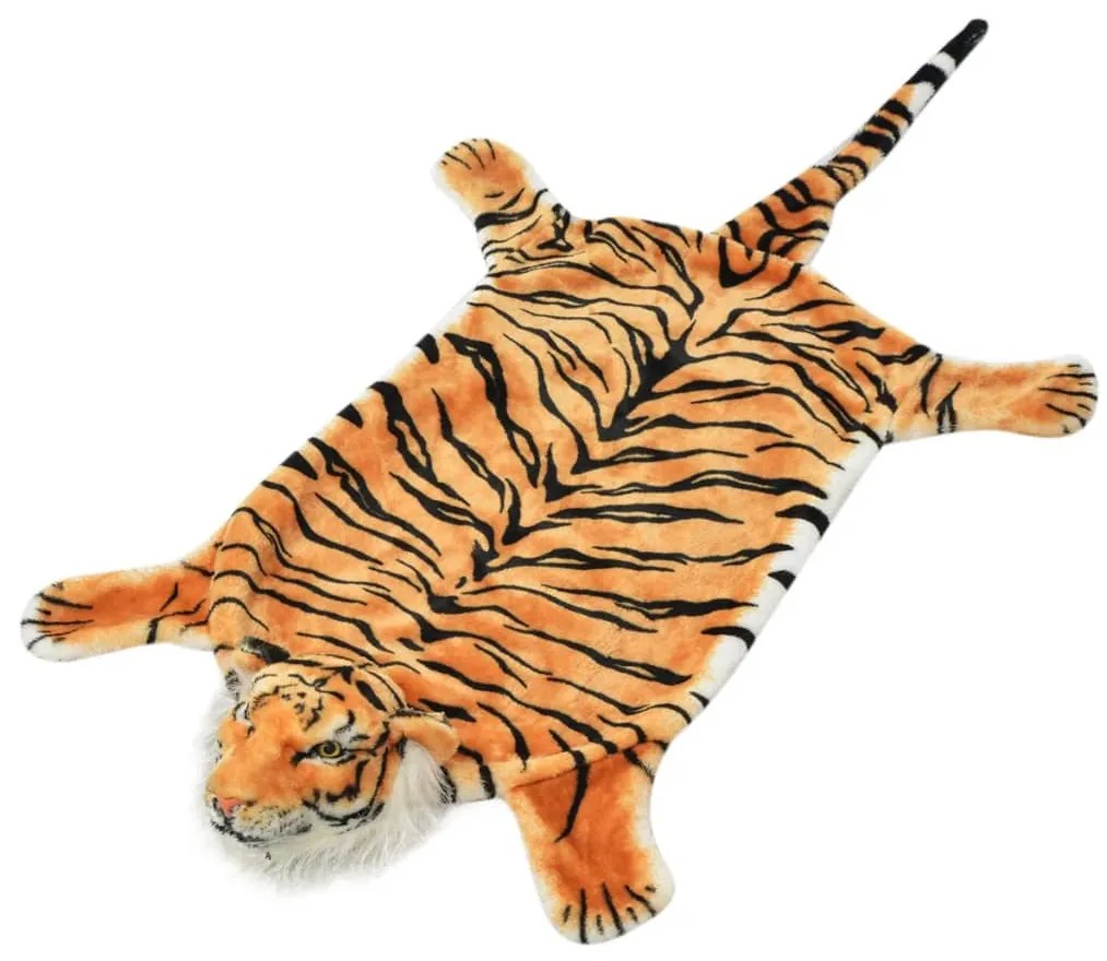 Plyšový koberec tygr 144 cm hnědý - Default Title