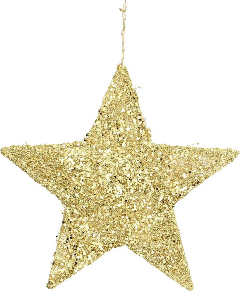 Dekorace Golden Star 30cm