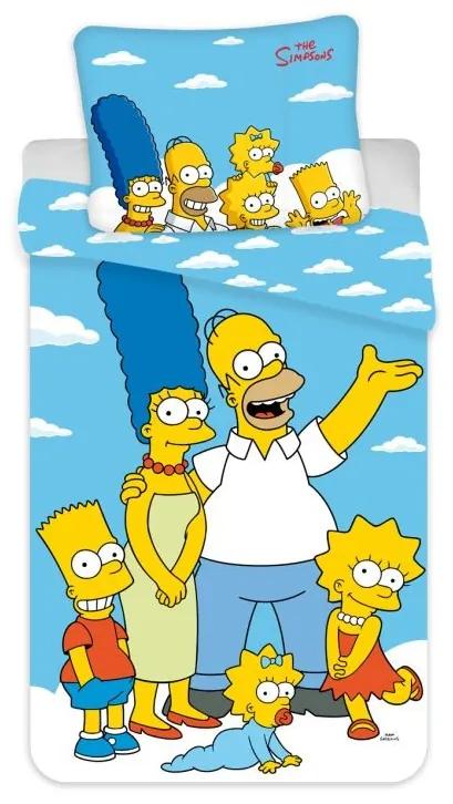 JERRY FABRICS Povlečení Simpsons Family Clouds 02
