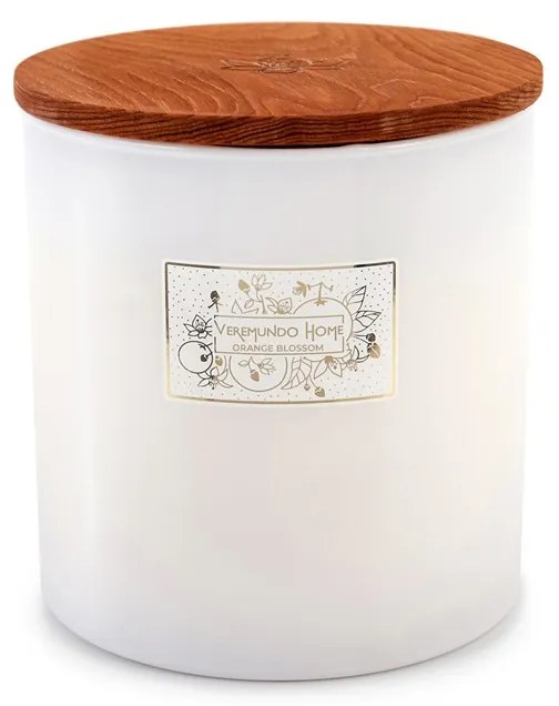 VEREMUNDO HOME Vonná svíčka Paris Orange Blossom, 1,5 kg, bílá 16201