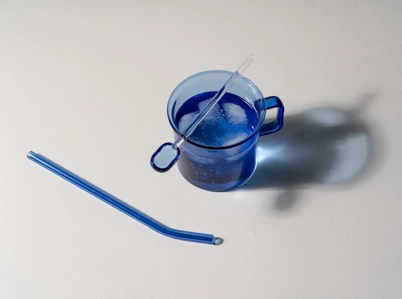 Hrnek Glass 0,35l, modrý