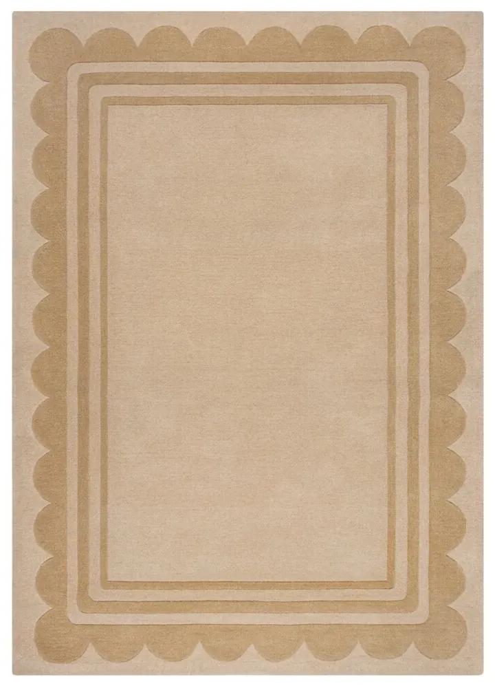 Flair Rugs koberce Ručně všívaný kusový koberec Lois Scallop Natural - 120x170 cm