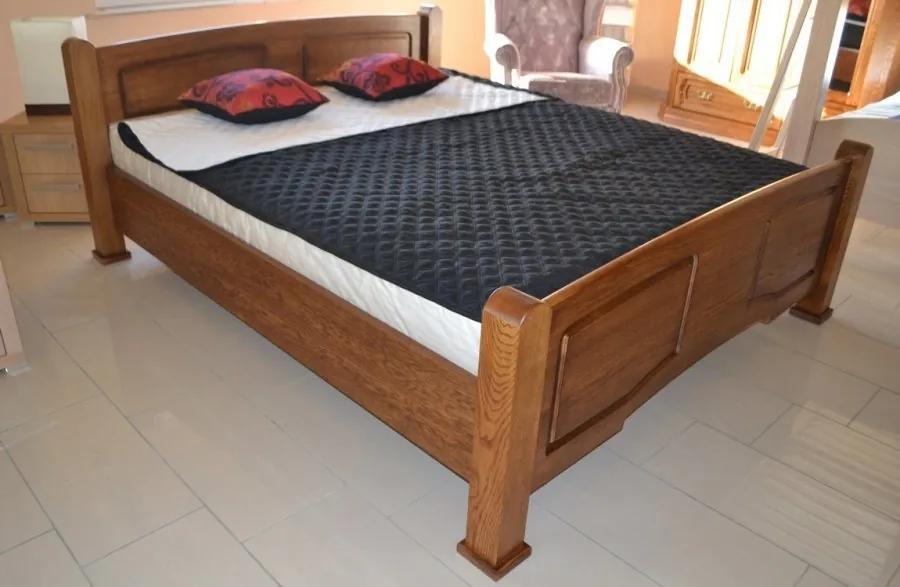 Casarredo - Komfort nábytek Masivní postel  LEWIS 180x220, výběr moření | barva: moření 01 bílá