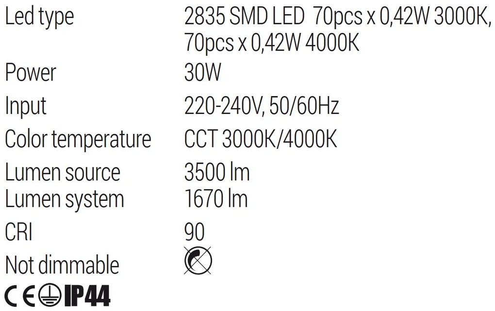 Světla a lustry REDO GROUP Redo HORIZON koupelnové světlo nad zrcadlo 90 cm/LED 30W/3000K-4000K/chrom