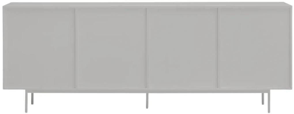 Světle šedá lakovaná komoda Teulat Sierra 211 x 47 cm