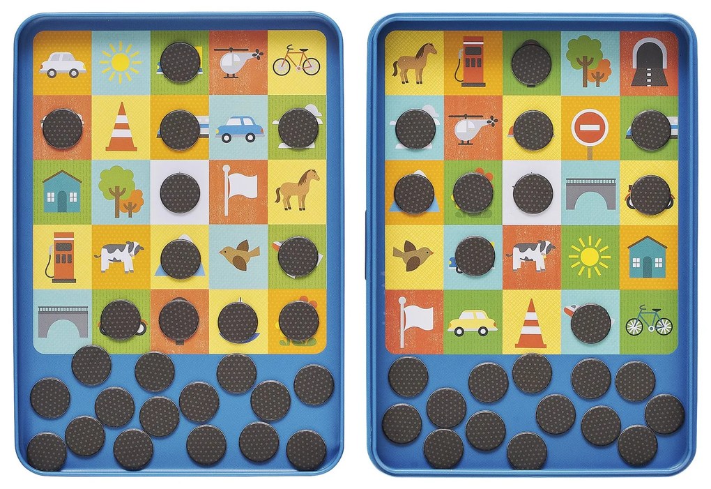 Petit Collage Magnetická hra Bingo - poškozená kovová krabička
