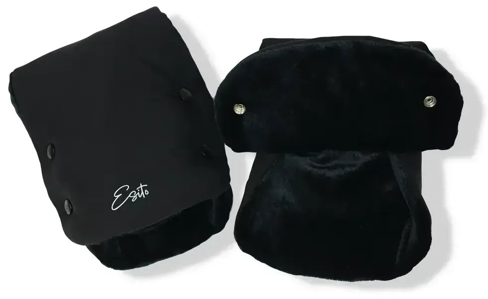 ESITO Rukávník na kočárek Golf Softshell Black RFX - černá