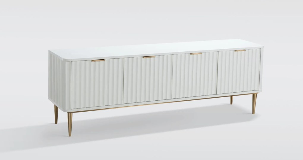 TV stolek Stilig ST709 200 cm bílý/zlatý