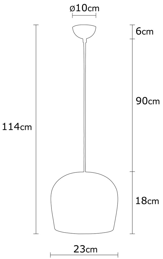 OPVIQ Závěsné světlo BERCESTE 23cm 525NOR1651