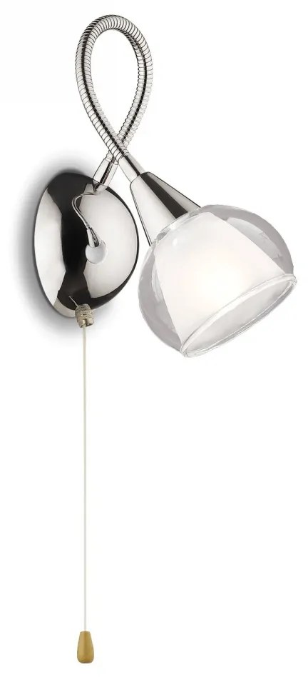 Ideal Lux 004235 nástěnné svítidlo Tender Transparente 1x40W|E14