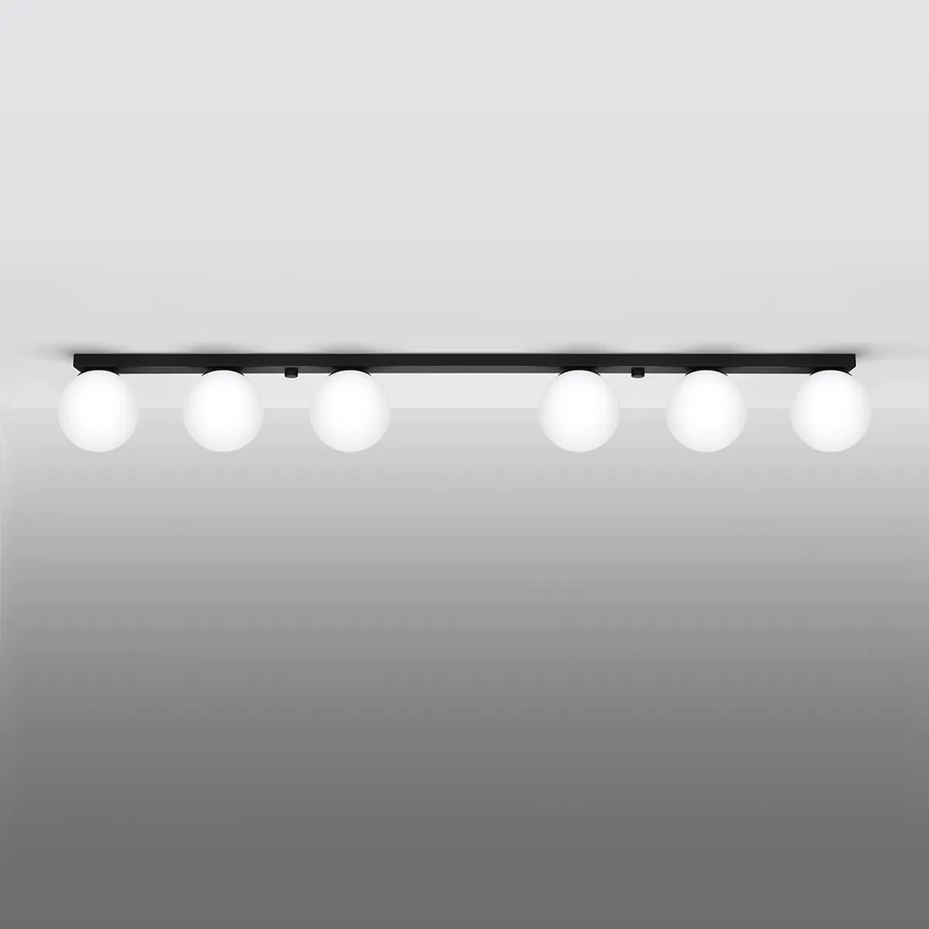 Sollux Lighting Stropní svítidlo YOLI 6 černé