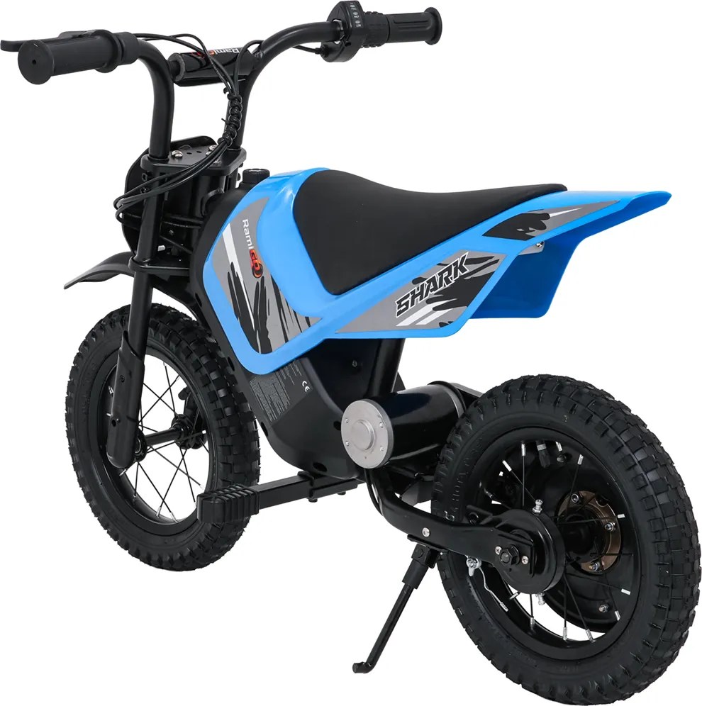 Ramiz Dětská elektrická motorka SHARK modrá