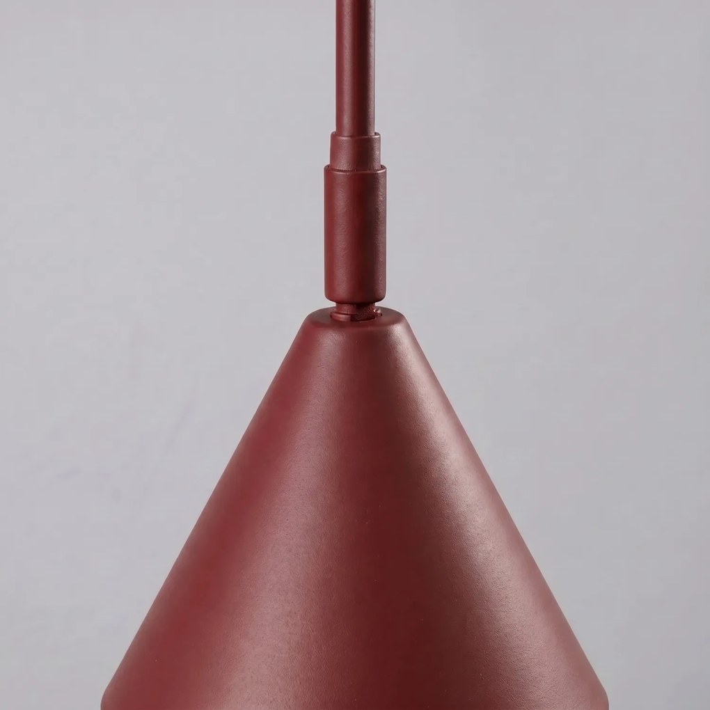 Sollux Lighting Nástěnné svítidlo NOX 2 bordó s vypínačem