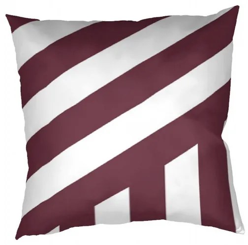 Dadka Povlečení bavlna Zebra bordó  240x220, 2x70x90 cm