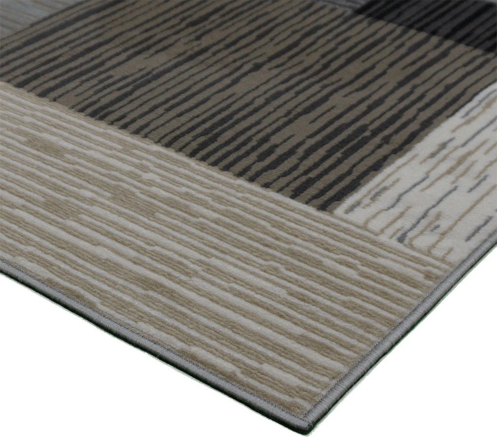 BE Koberec Lotus 9303 BEIGE - béžový šedohnědý obdélníkový Rozměr: 50x80 cm