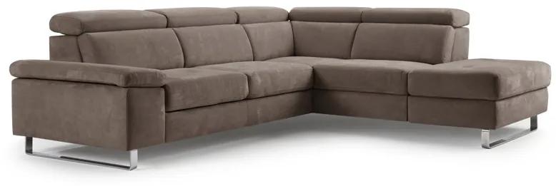 Pregio Italia sofa&relax Rohová pohovka DISCOVER Provedení: 2 + CU, Vzorník látek: tekno fibra 04 hazelnut