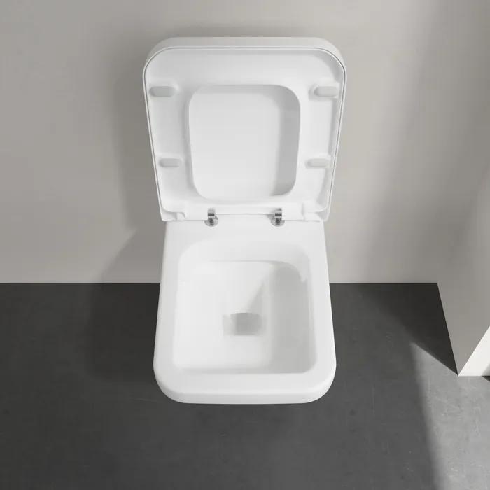 VILLEROY & BOCH Villeroy &amp; Boch ARCHITECTURA - Záchodové sedátko s poklopem, s funkcí QuickRelease a SoftClose, bílá alpin 9M58S101