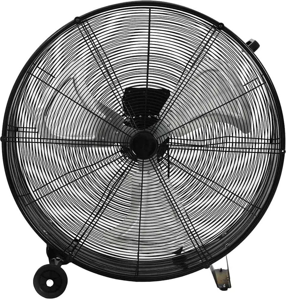 vidaXL Průmyslový bubnový ventilátor 77 cm 187,7 W černý
