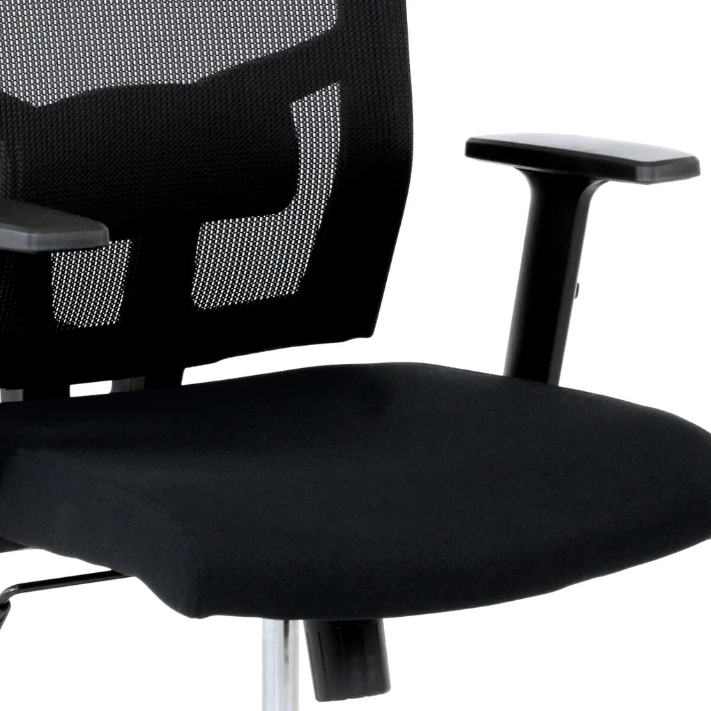 Ergonomická kancelářská židle VALERIO - černá síťovina