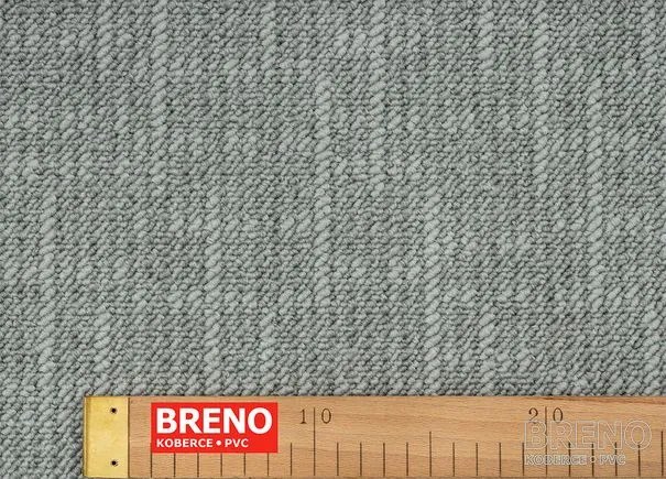 Breno Metrážový koberec LINEN 910, šíře 400 cm, Šedá