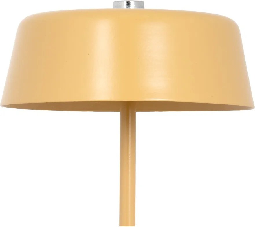 Okrově žlutá kovová LED stolní lampa (výška 22,5 cm) Elemental LED – Leitmotiv