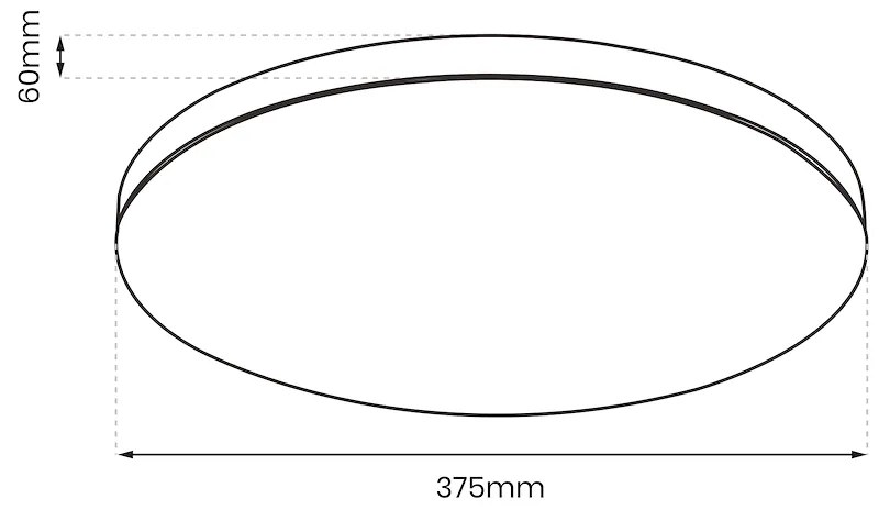 Stropní LED svítidlo Slimi, 1x LED 24w, 4000k, b