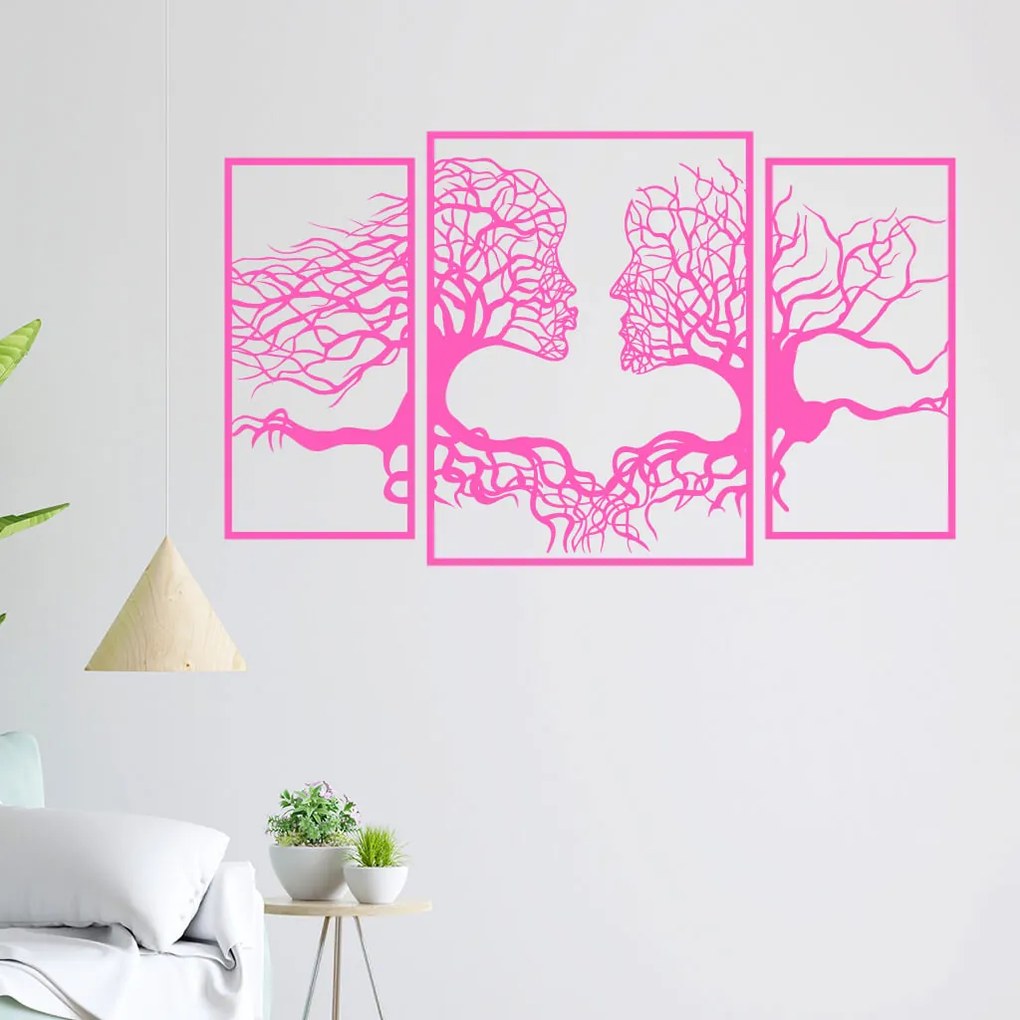 Živá Zeď Samolepka na zeď Duše lesa Barva: růžová, Velikost: 100 x 59 cm
