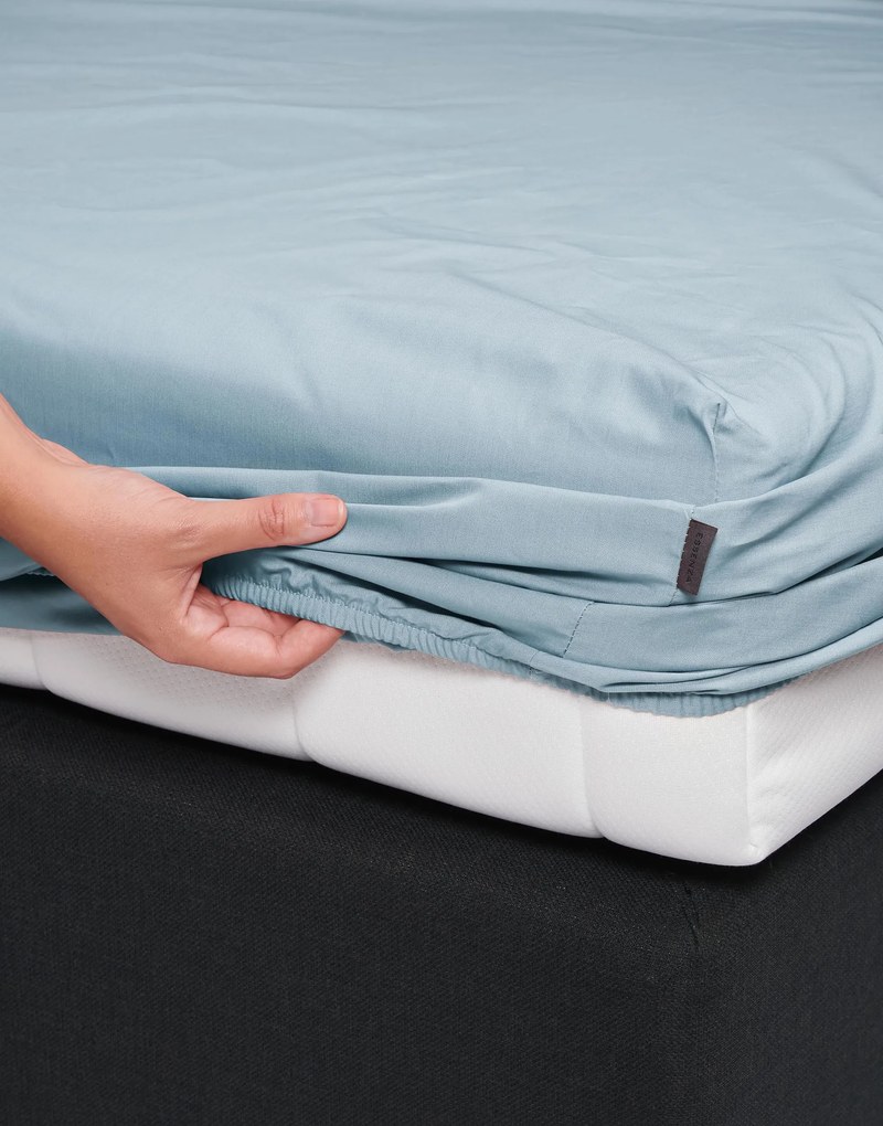 Prostěradlo s gumou Premium Percale 80 x 200 cm bílé