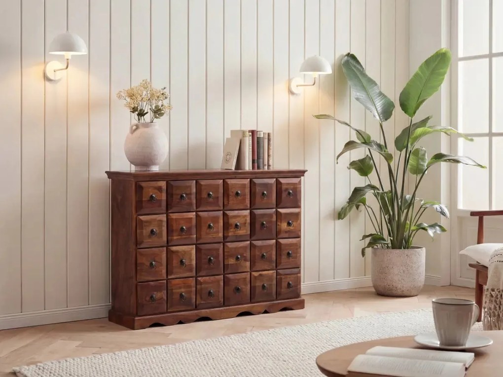 furniture-nabytek.cz - Komoda Meridan akácie 24 šuplíku